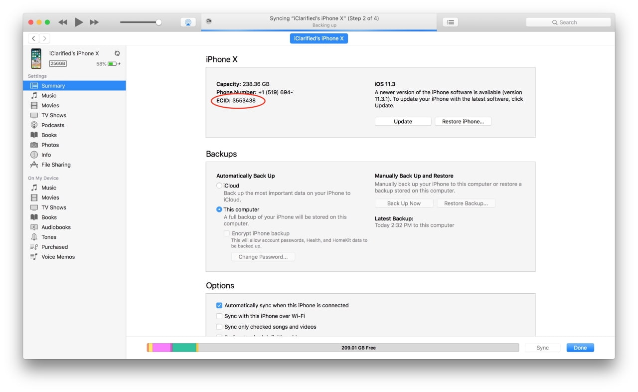 How to Find Your iPhone ECID Using iTunes - iClarified