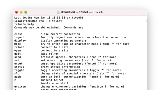 How to Install Telnet on Your Mac - iClarified