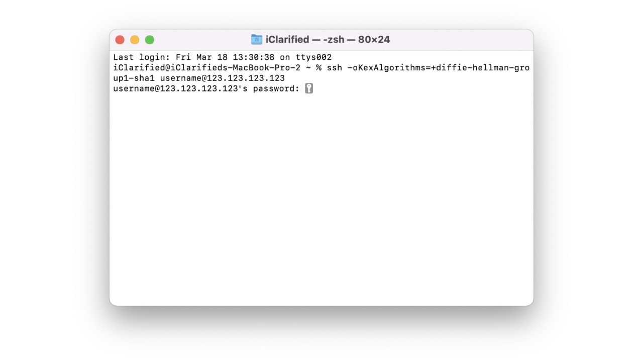 How to Fix 'No Matching Key Exchange Method Found' on Mac - iClarified