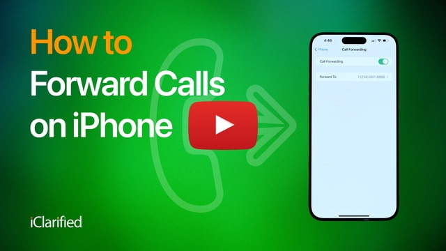 How to Forward Calls on iPhone [Video] - iClarified