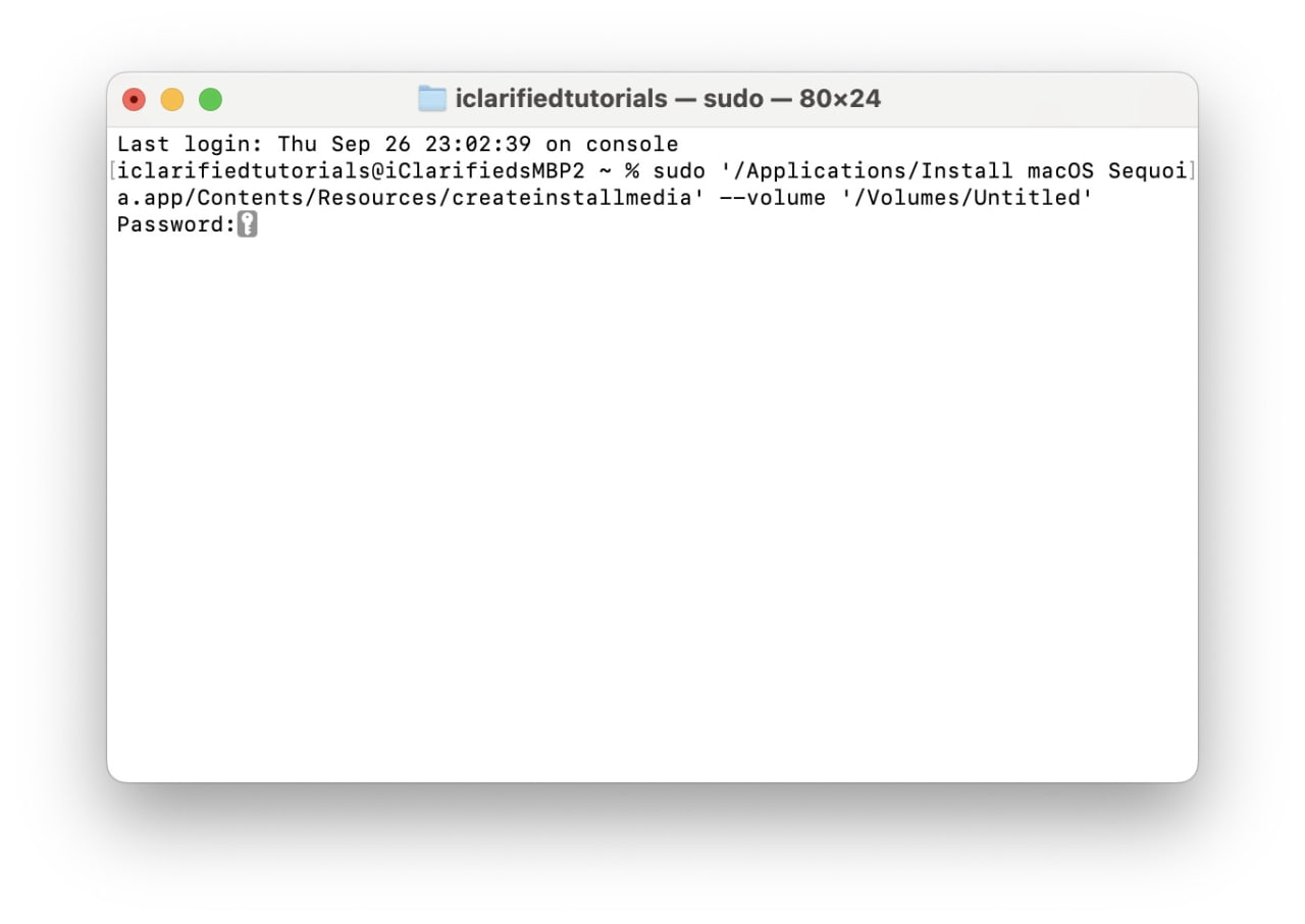 How to Create a Bootable macOS Sequoia USB Installer [Video] - iClarified