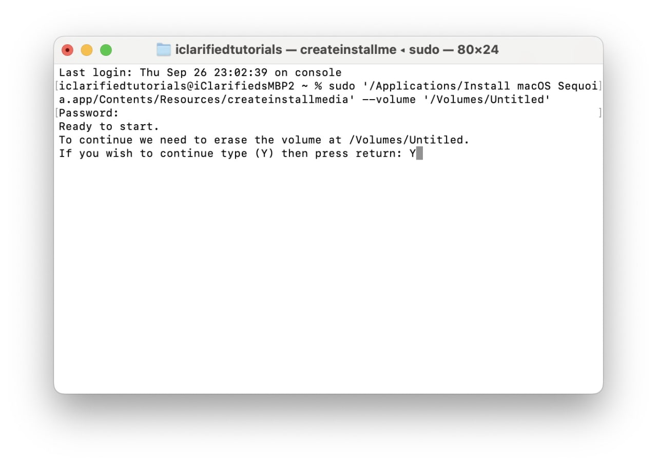 How to Create a Bootable macOS Sequoia USB Installer [Video] - iClarified